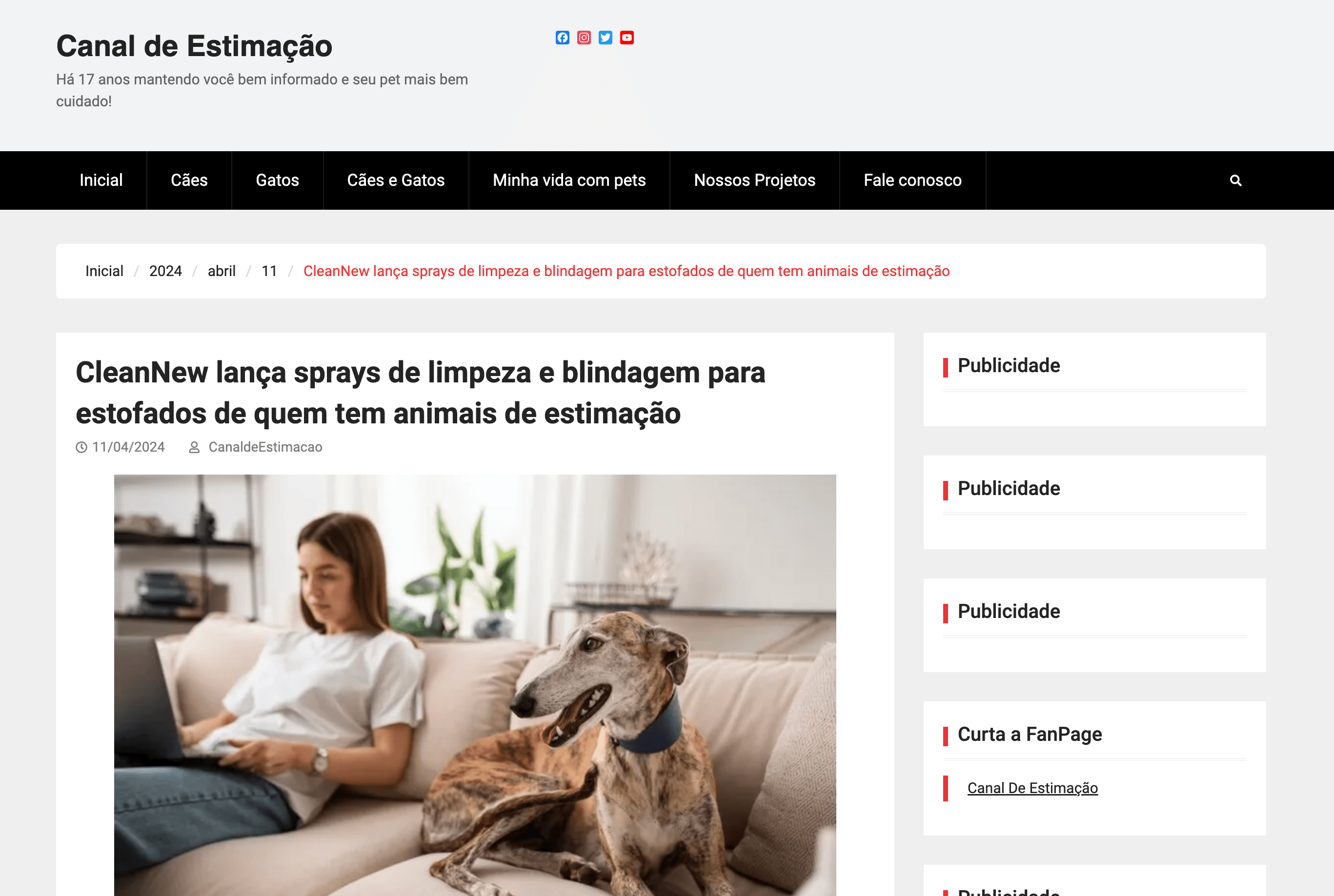 Lançamento Linha Pet CleanNew Store
