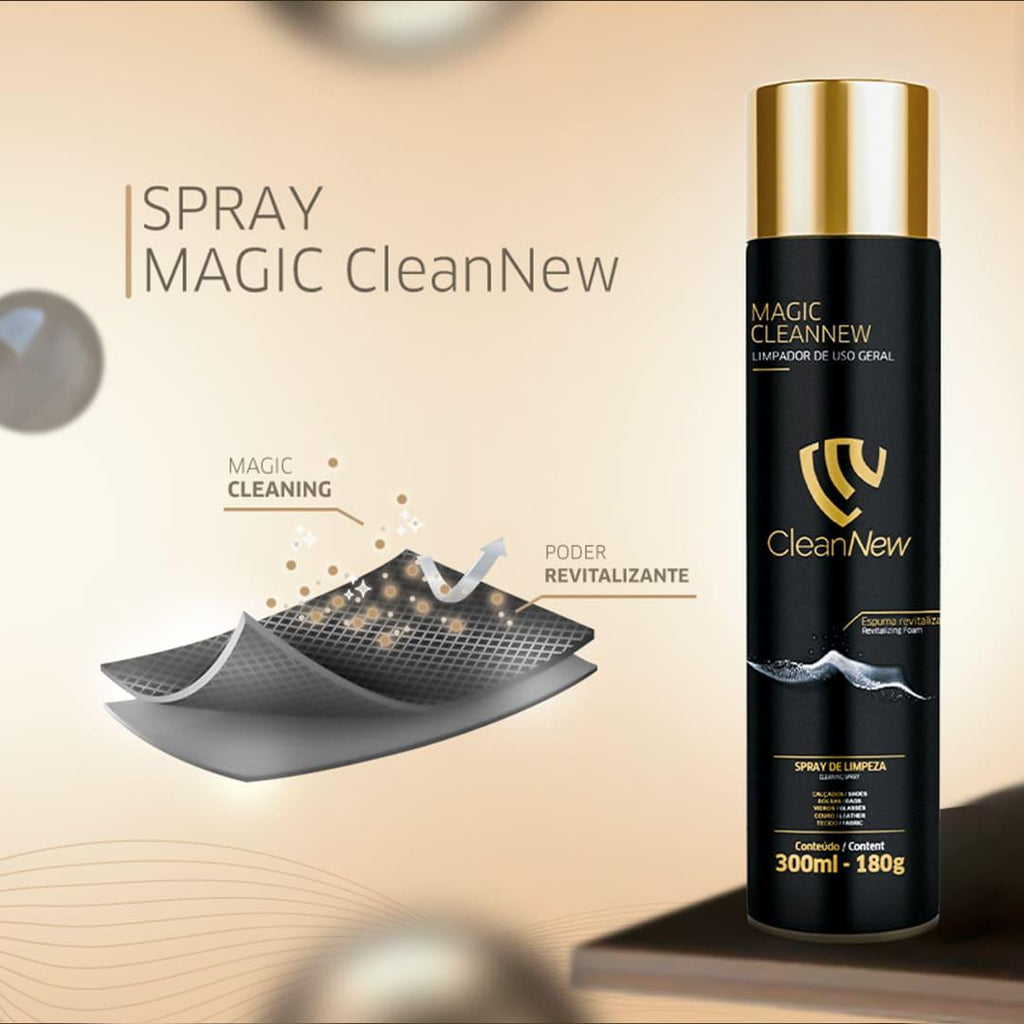 Magic CleanNew | Espuma Revitalizante para Bolsas e Calçadosc
